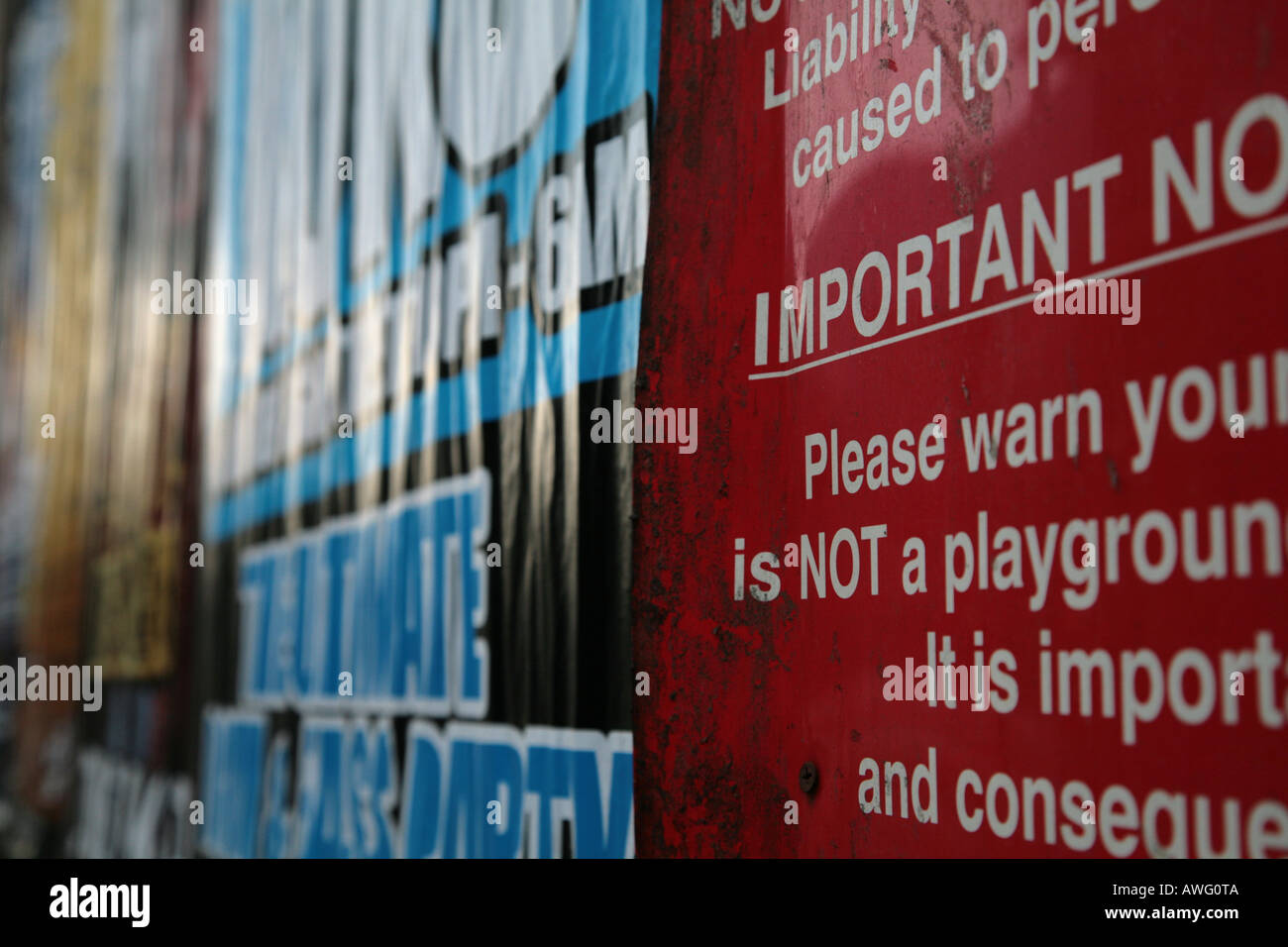 colourful fly posters Stock Photo - Alamy