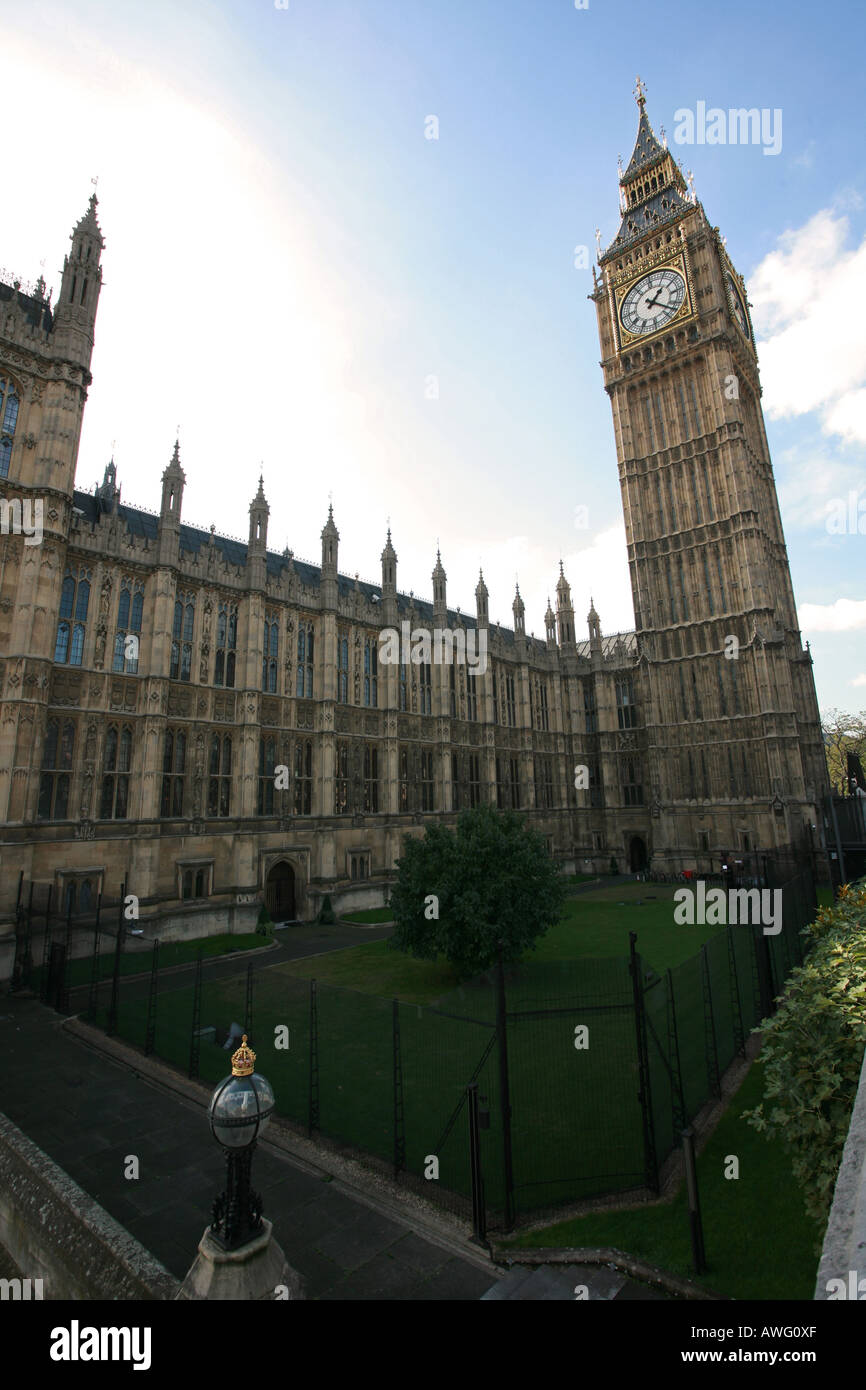 World famous London iconic landmark city symbol Big Ben clock tower and ...