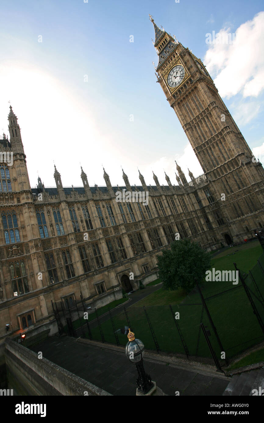 World famous London iconic landmark city symbol Big Ben clock tower and ...