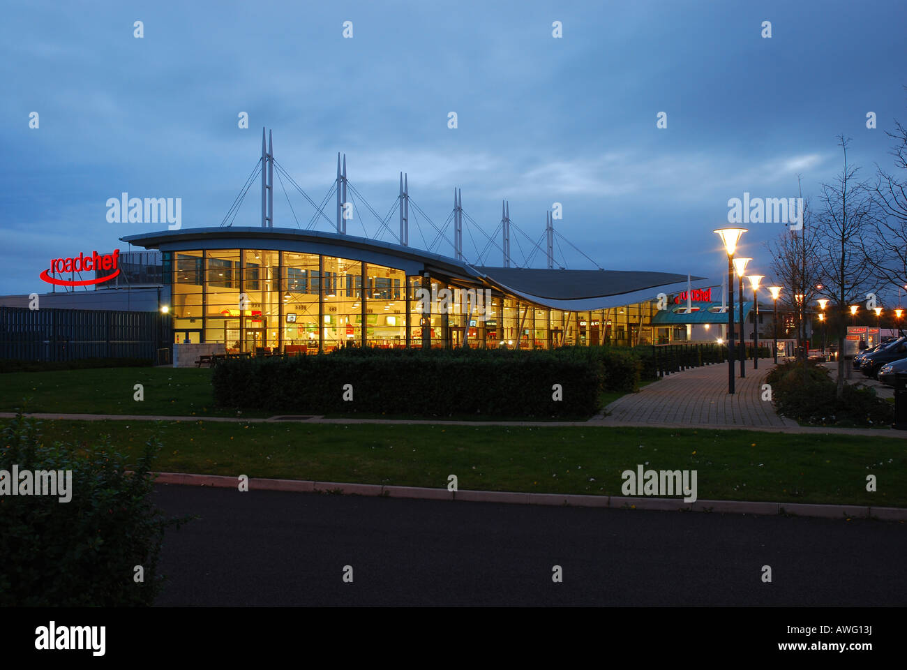 Motorway services at Norton Canes, M6 Toll Stock Photo - Alamy