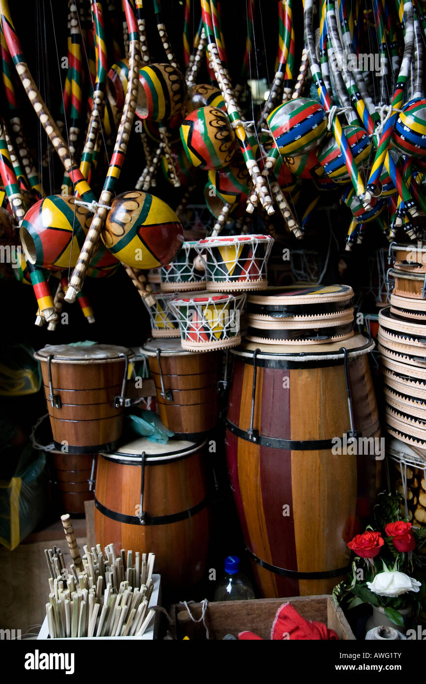 Brazil Salvador Bahia Musical Instruments on sale in The Mercado Modelo ...