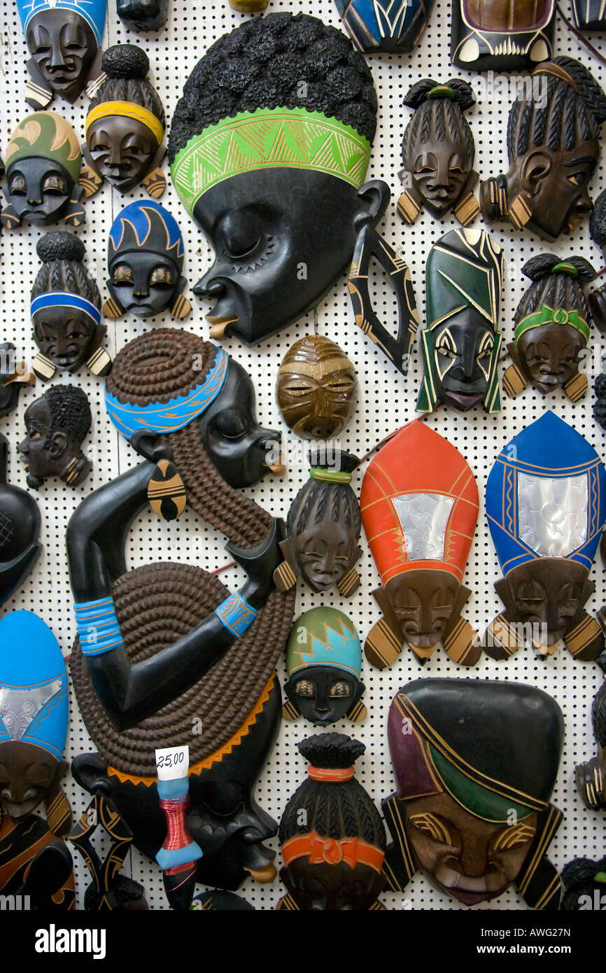 Brazil Salvador Bahia Mercado Modelo Market Wooden sculptures of black ...