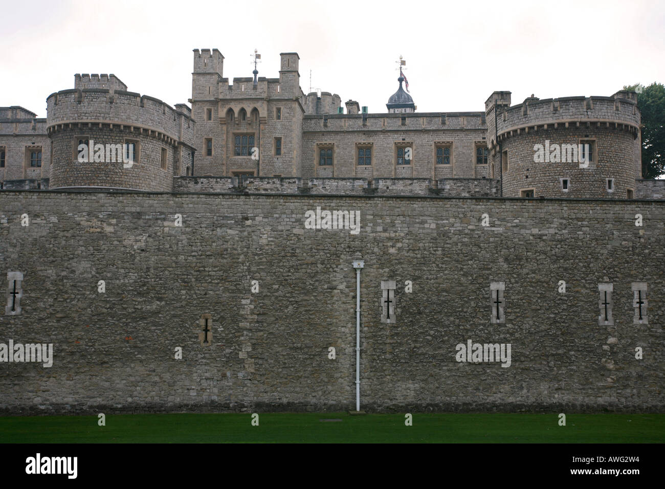 World famous palace castle prison fortress the Tower of London with ...