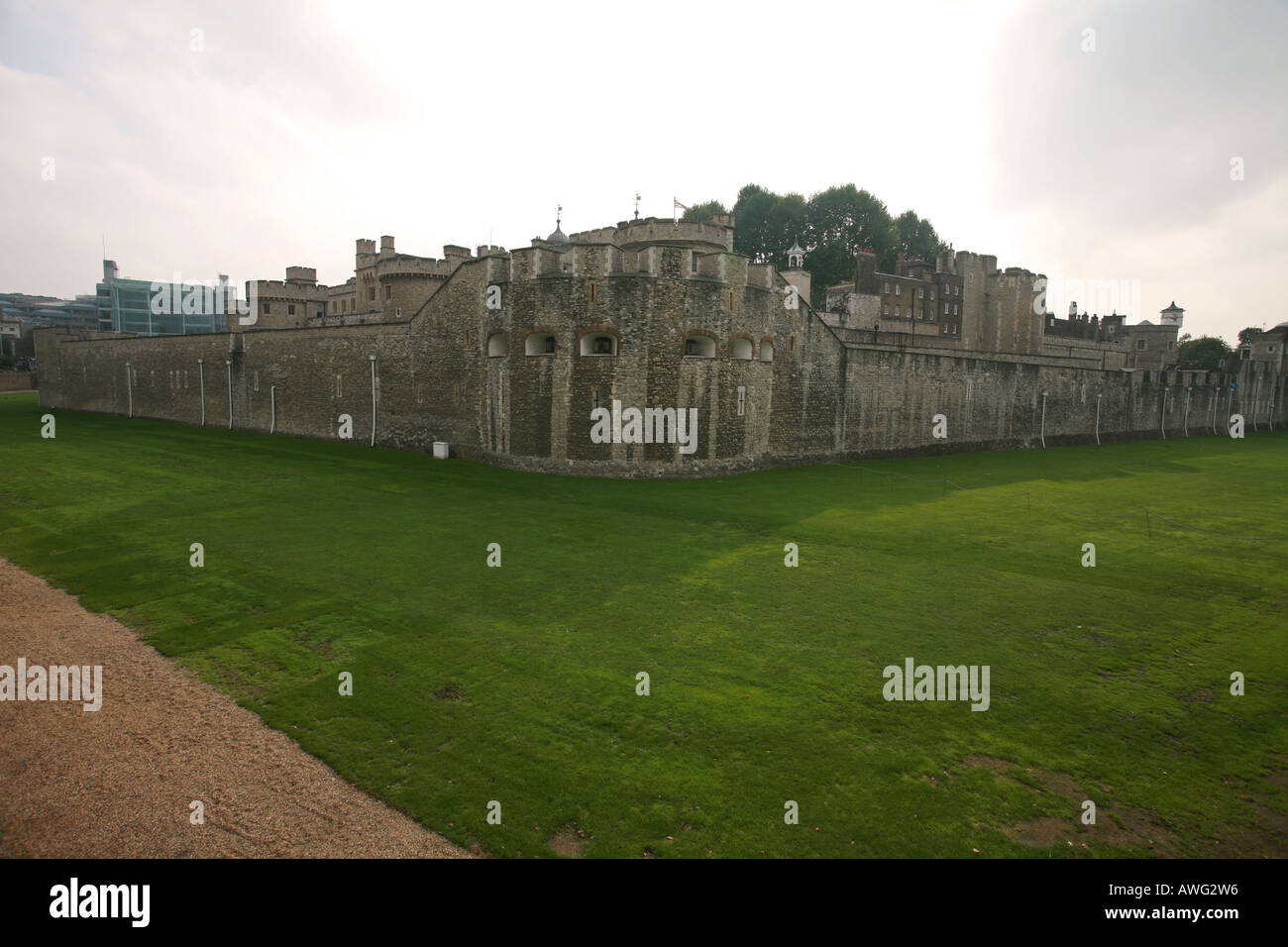 World famous palace castle prison fortress the Tower of London with ...