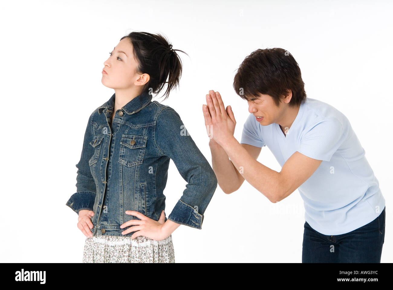 Young couple arguing Stock Photo - Alamy