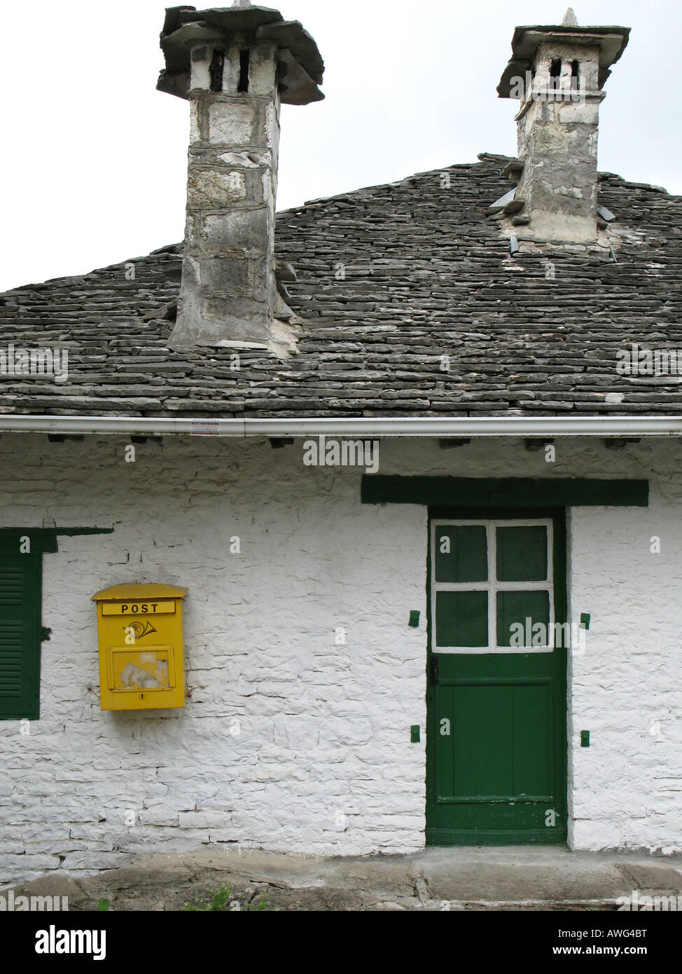 Postbox mailbox greece greek hi-res stock photography and images - Alamy