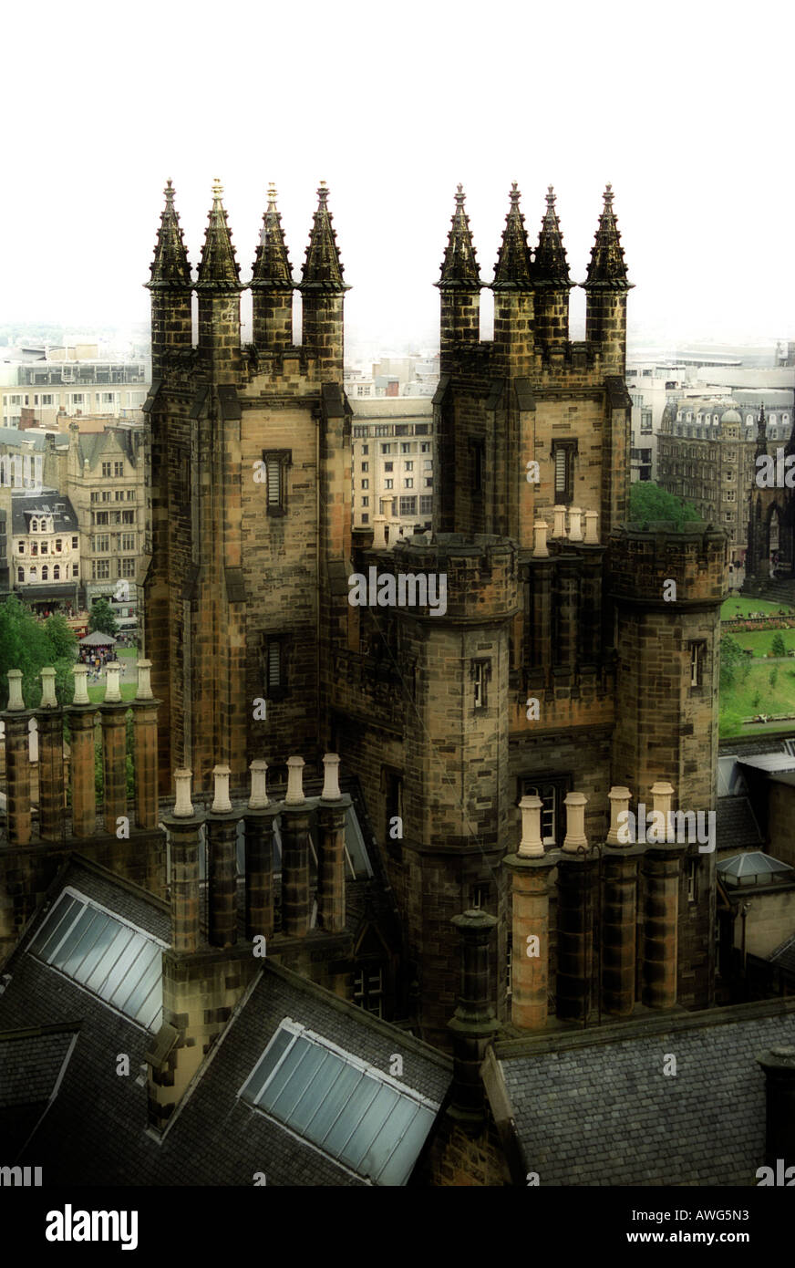 Edinburgh Rooftops EDITORIAL USE ONLY Stock Photo - Alamy