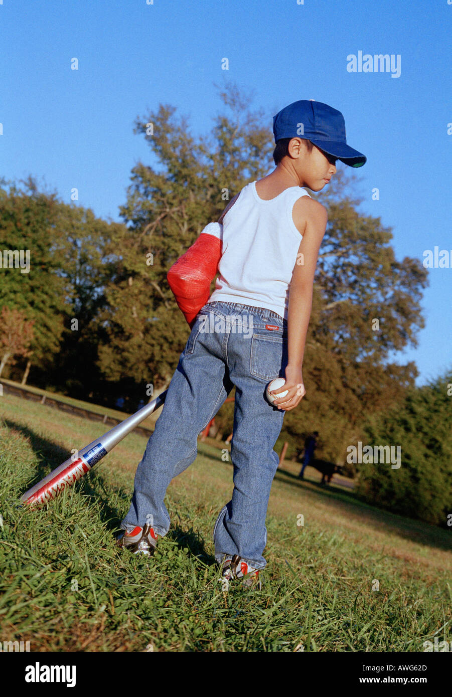 Baseball boy sports sad hi-res stock photography and images - Alamy