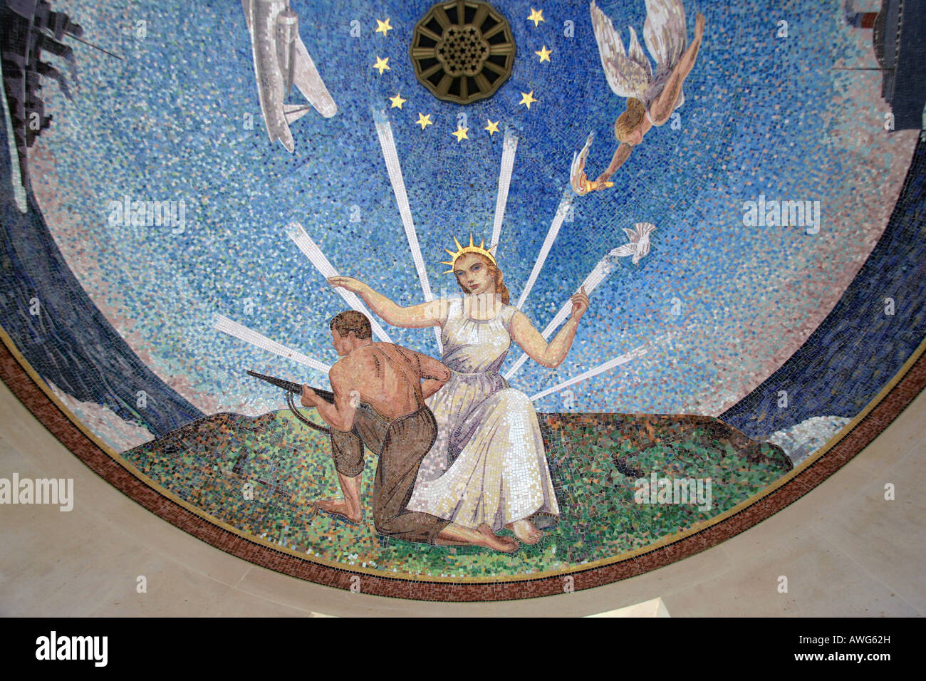 The chapel in normandy american cemetery hi-res stock photography and ...