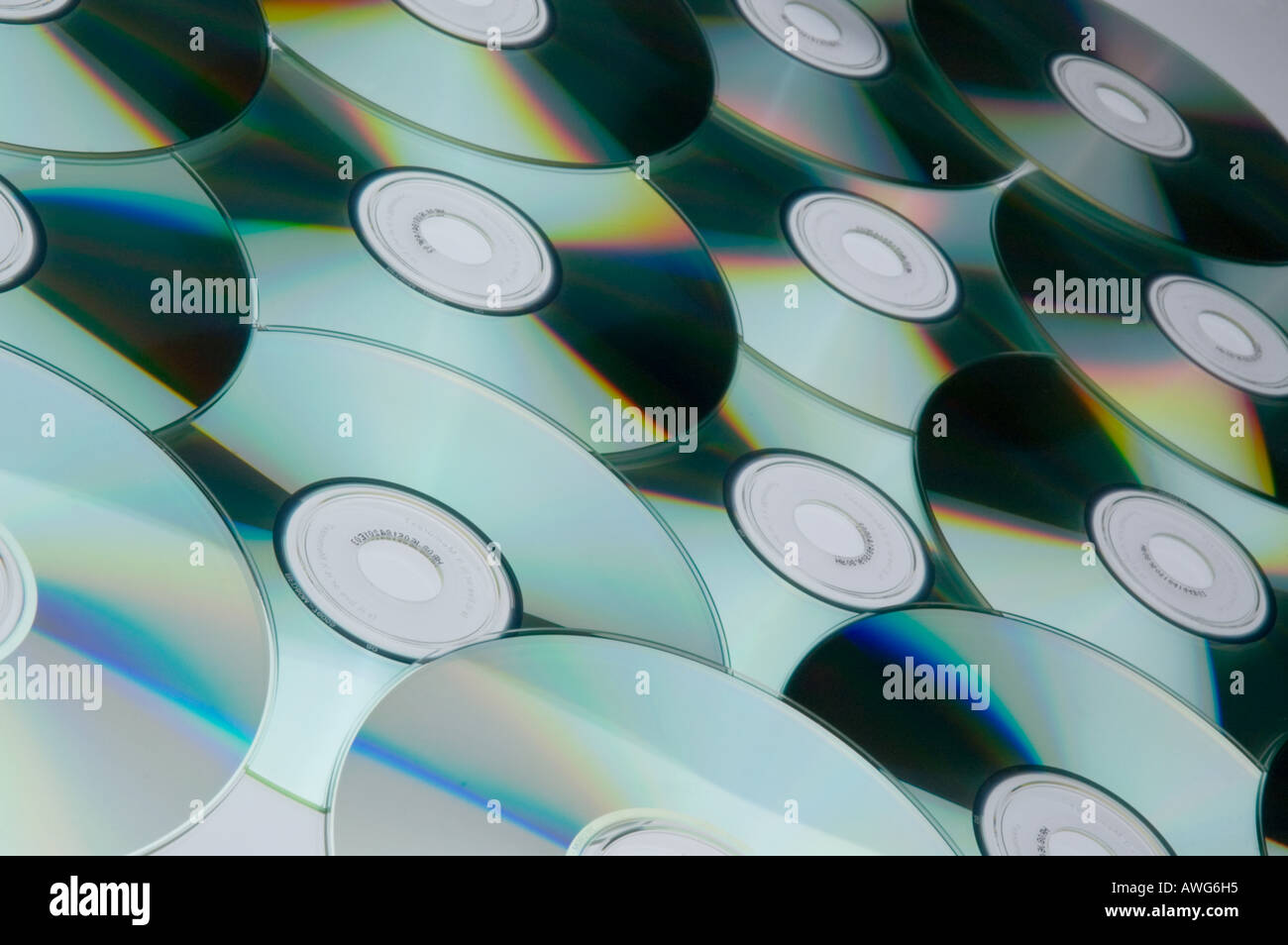 Grouping of silver compact disks Stock Photo - Alamy