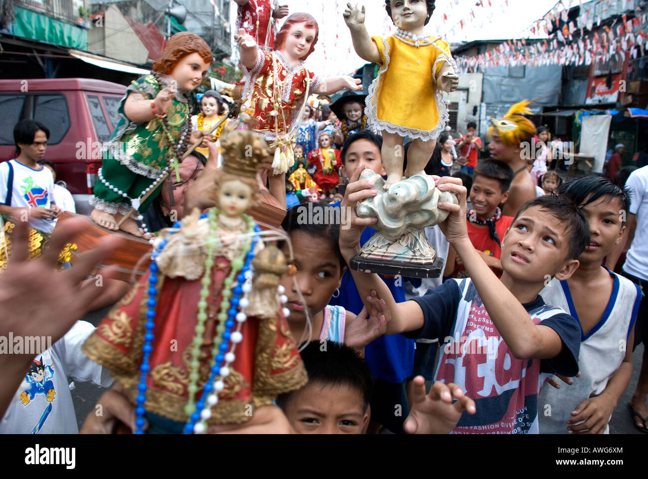 philippines manila santa nino festival tondo Stock Photo - Alamy
