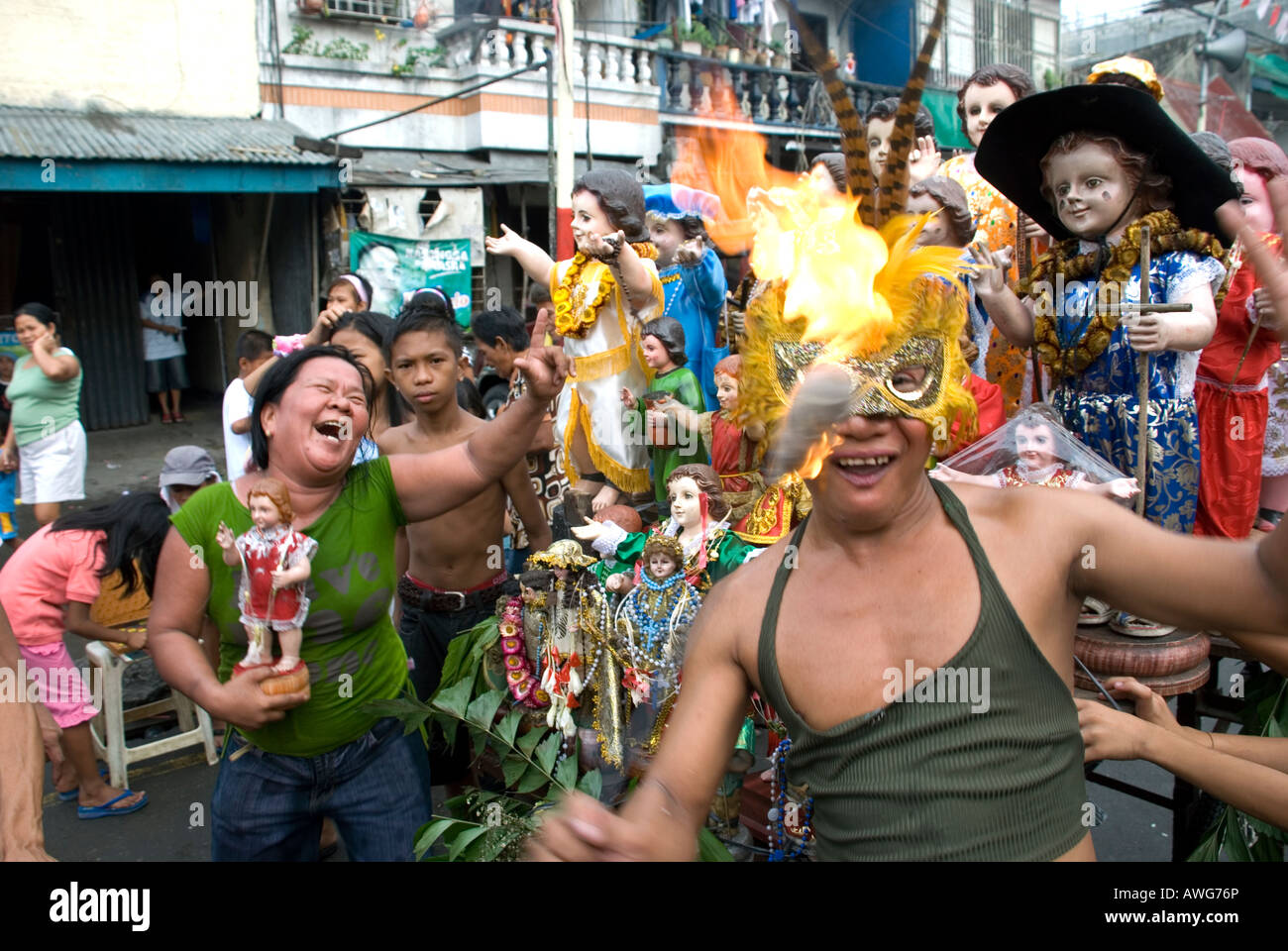 philippines manila santa nino festival tondo Stock Photo - Alamy