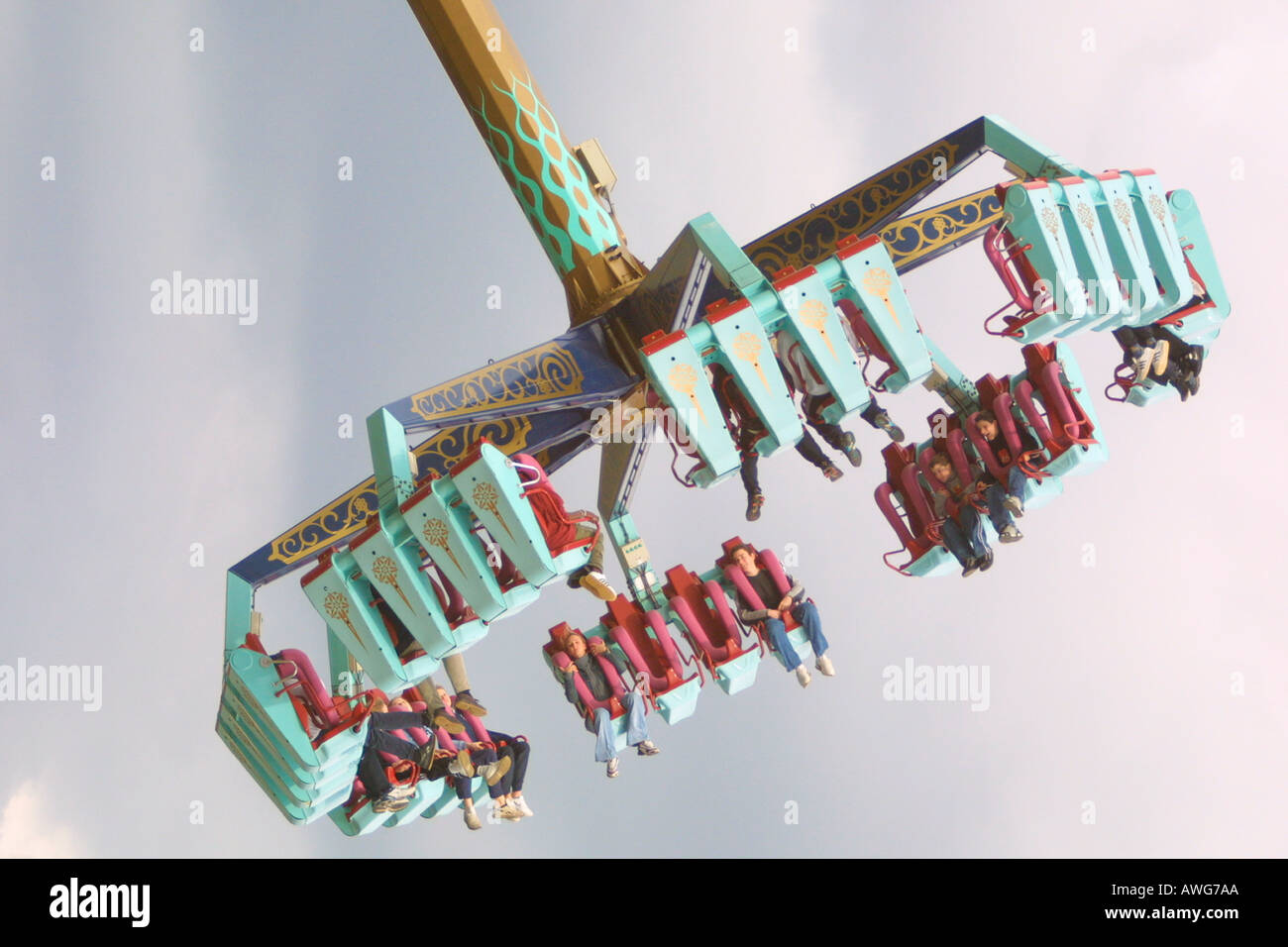 Vortex ride at Thorpe Park, Surrey, UK Stock Photo - Alamy
