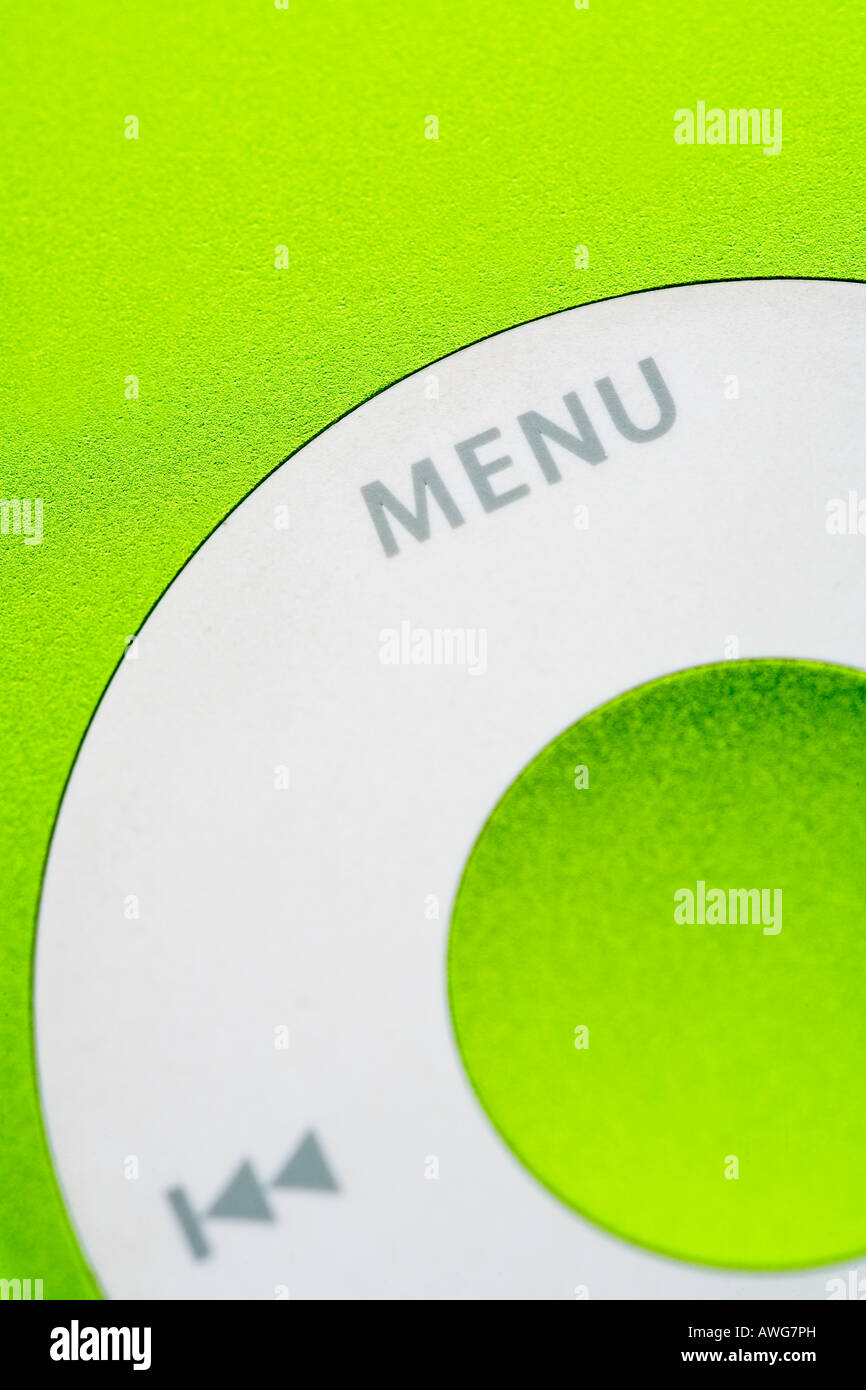 iPod front with menu button Stock Photo - Alamy