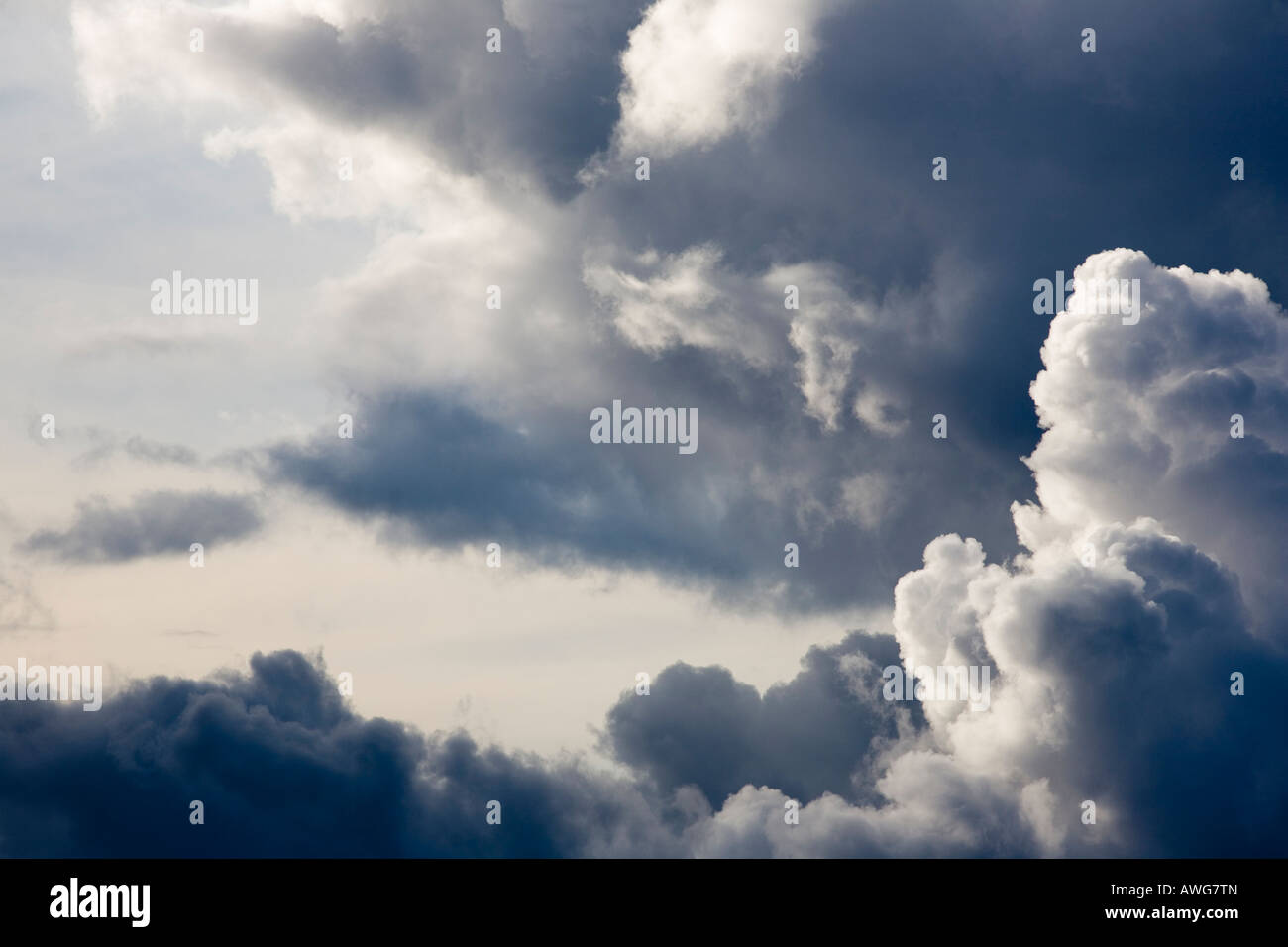huge clouds at the evening sky Stock Photo - Alamy