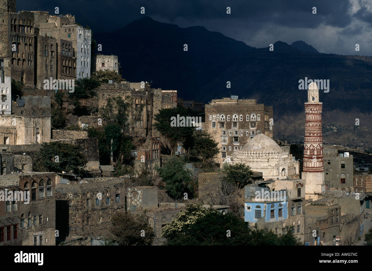 The town of Jibla, near Ibb, Yemen Stock Photo - Alamy
