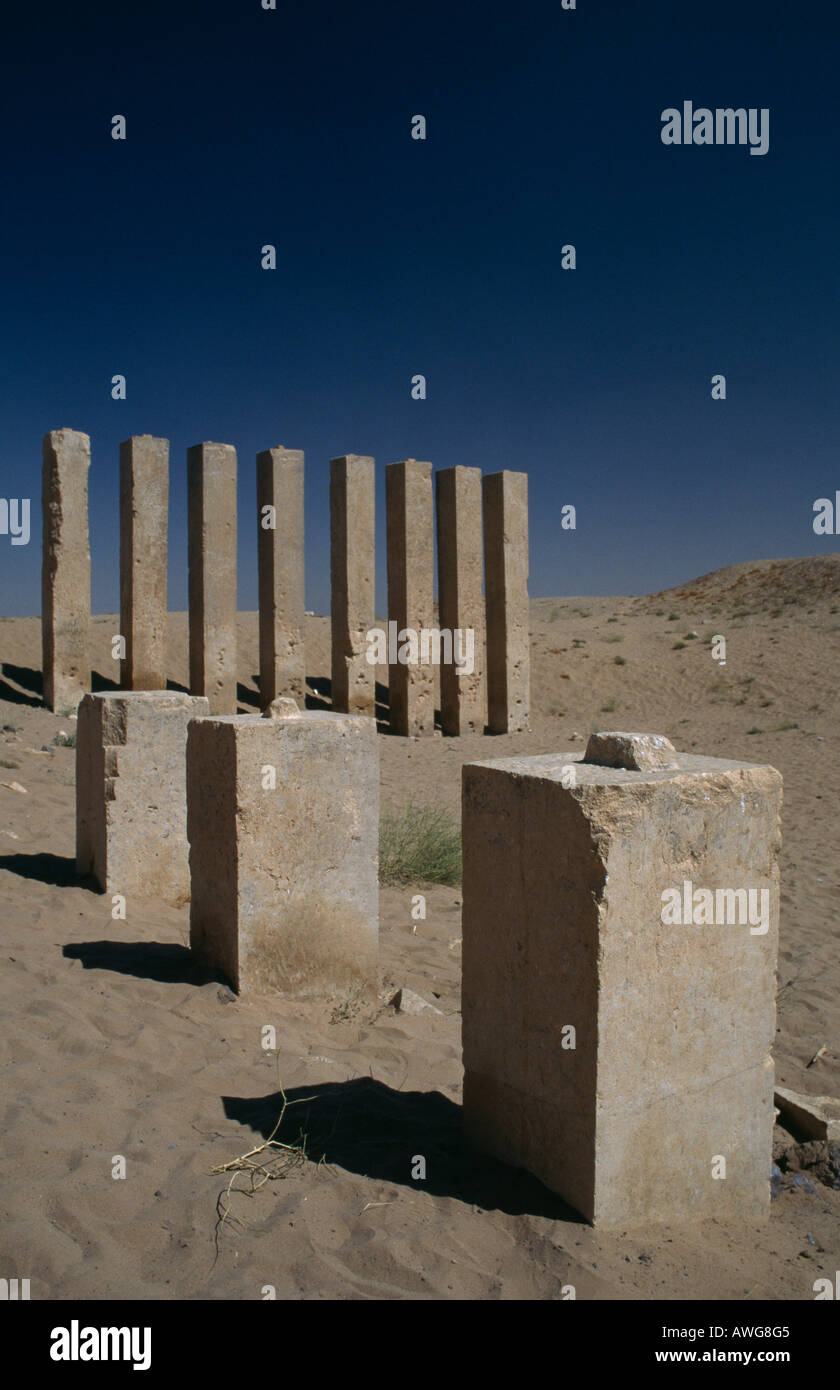 Temple of Bilquis (Awwam), Marib, Yemen Stock Photo - Alamy