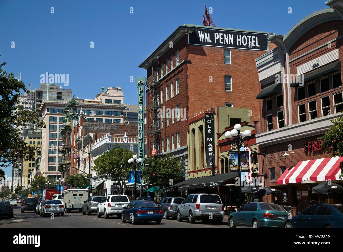 Gaslamp Quarter San Diego, California, USA Stock Photo - Alamy