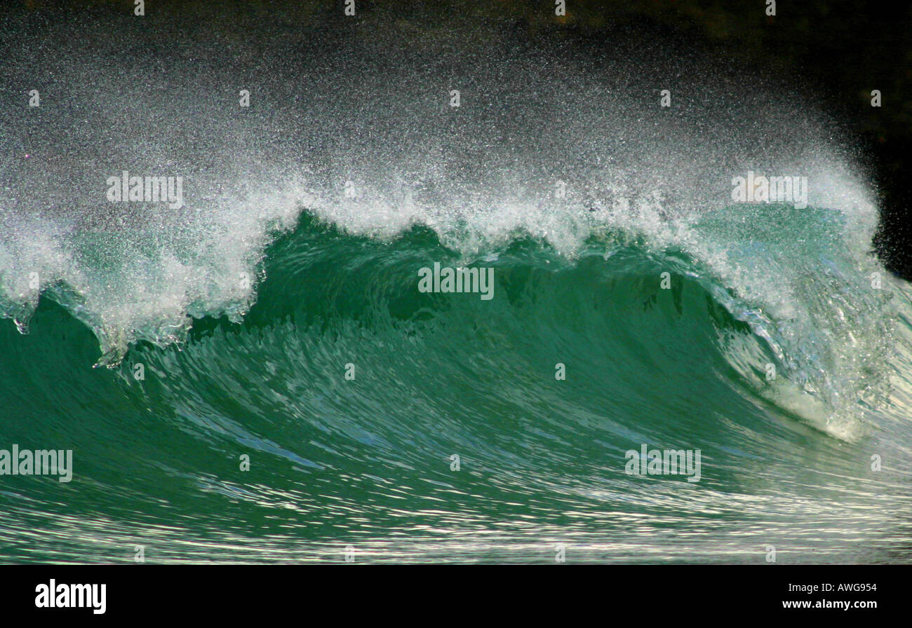 Powerful waves crashing onto coastal hi-res stock photography and ...