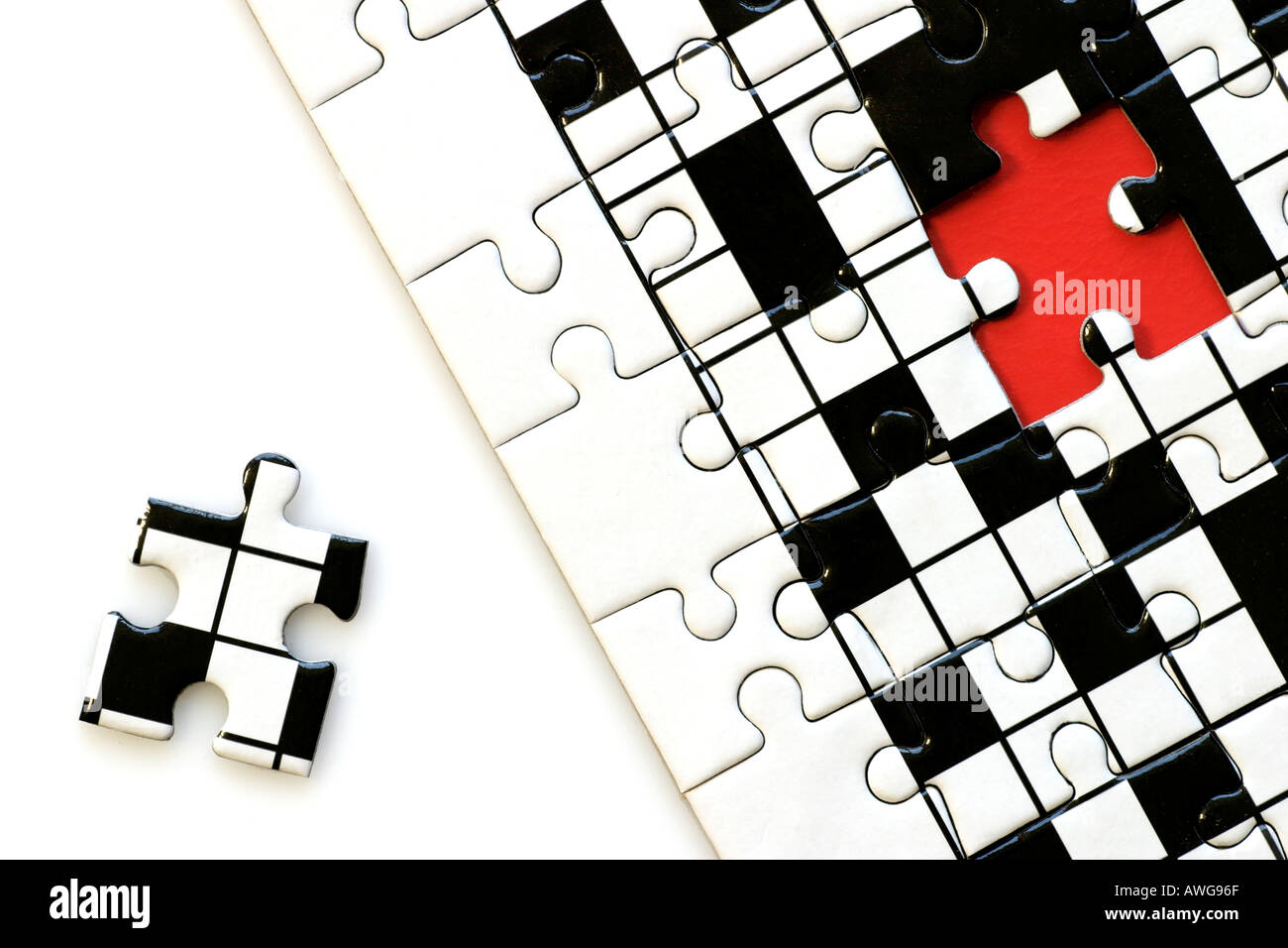 Missing Puzzle Piece Stock Photo - Alamy