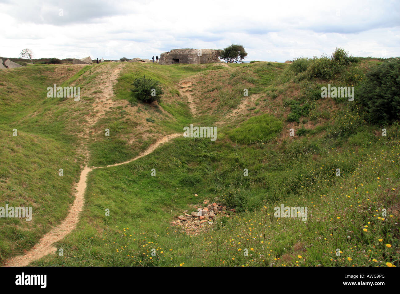 Bomb craters d day hi-res stock photography and images - Alamy