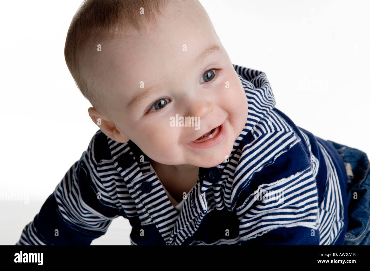 Smiling baby boy Stock Photo - Alamy