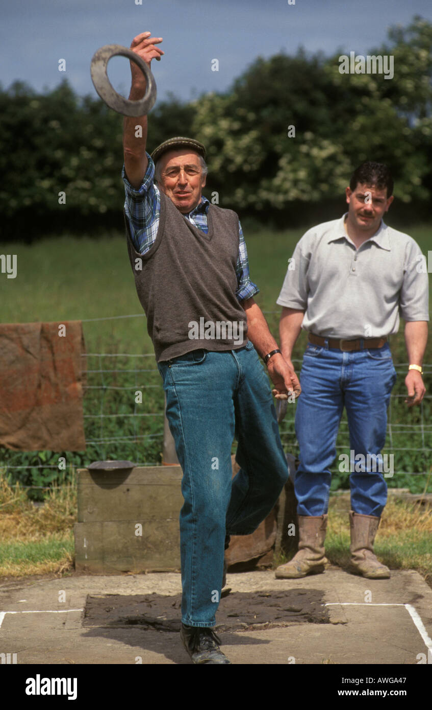 Quoits competition match traditional sport, Snape North Yorkshire ...