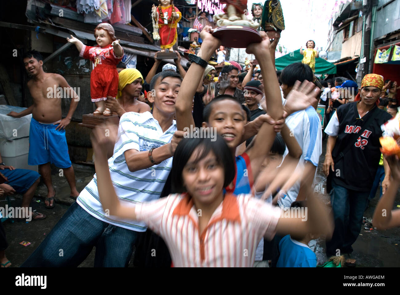 philippines manila santa nino festival tondo Stock Photo - Alamy