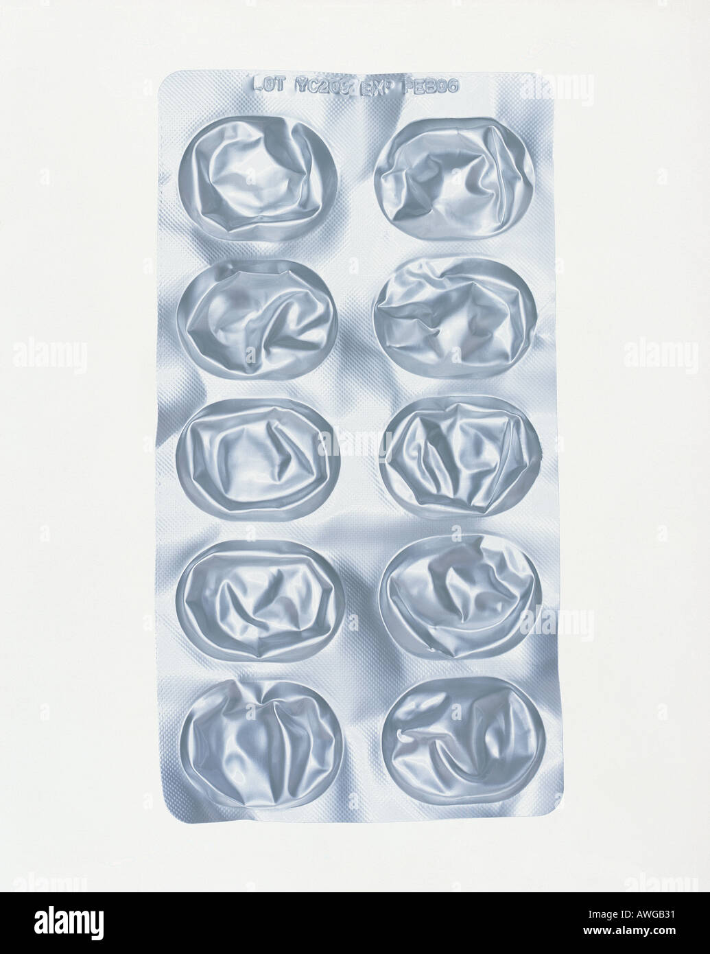 An empty pill packet Stock Photo - Alamy