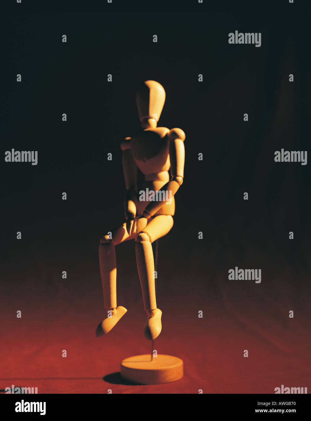 An artists model in sitting position Stock Photo - Alamy