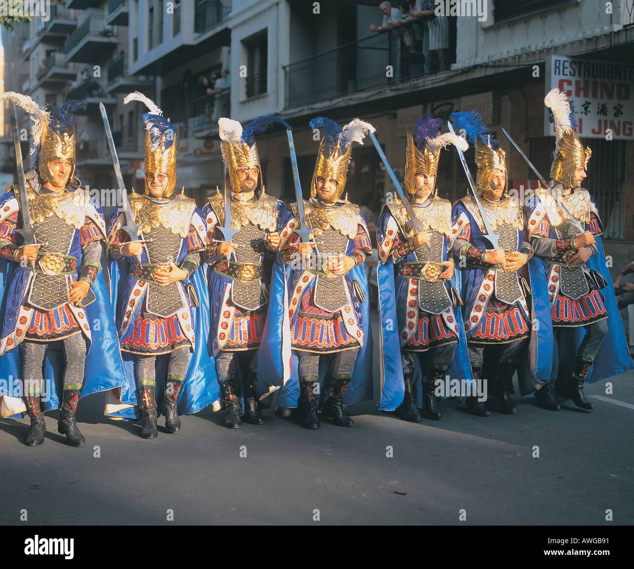 Christian moors festival olivio spain hi-res stock photography and ...