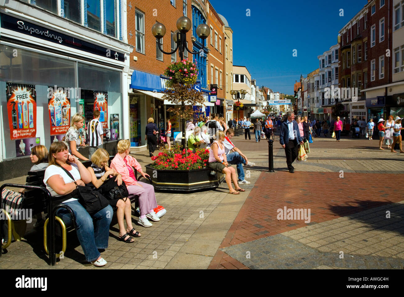 Westborough Scarborough Town Centre North Yorkshire England Stock Photo ...