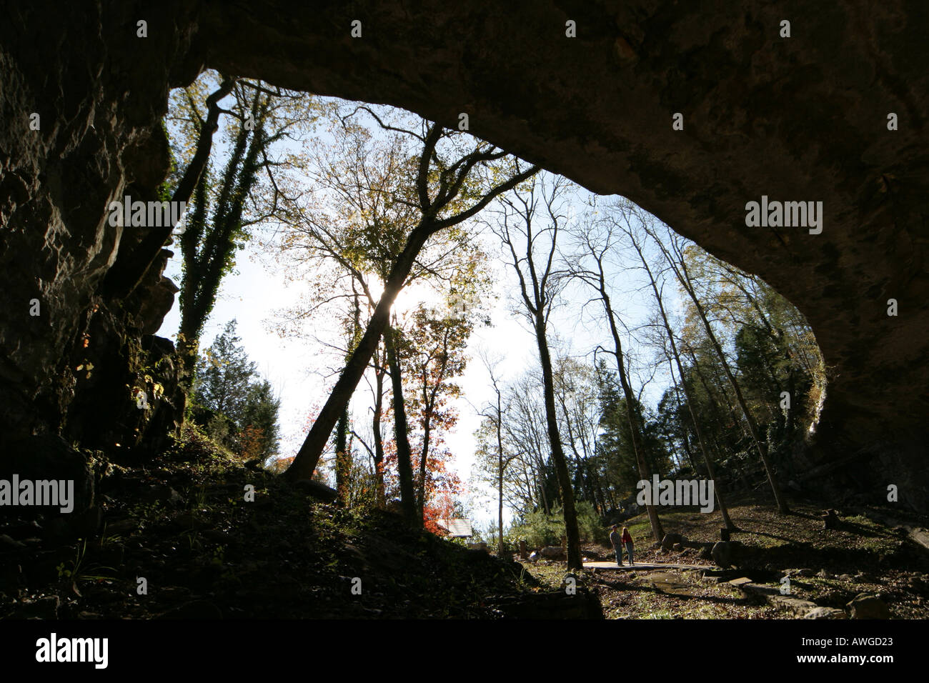 Alabama grant cathedral caverns state park cave entrance hi-res stock ...
