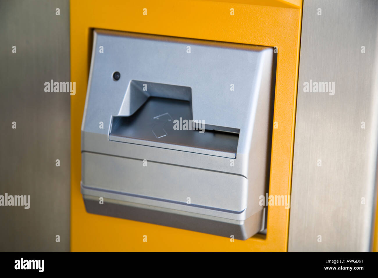 card slot of a moneychanger Stock Photo - Alamy