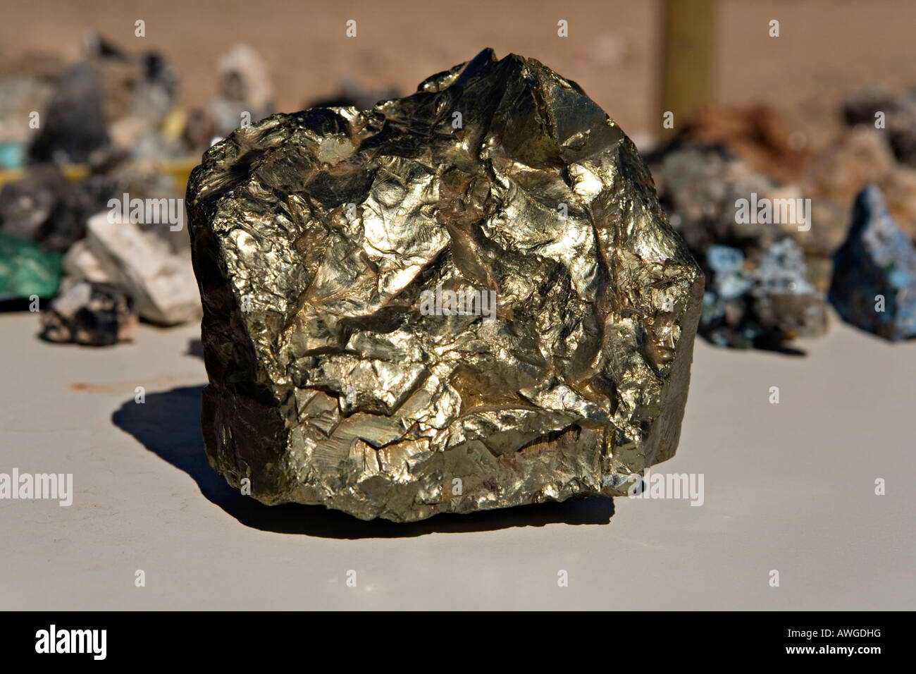 Pirit stone close up Stock Photo - Alamy