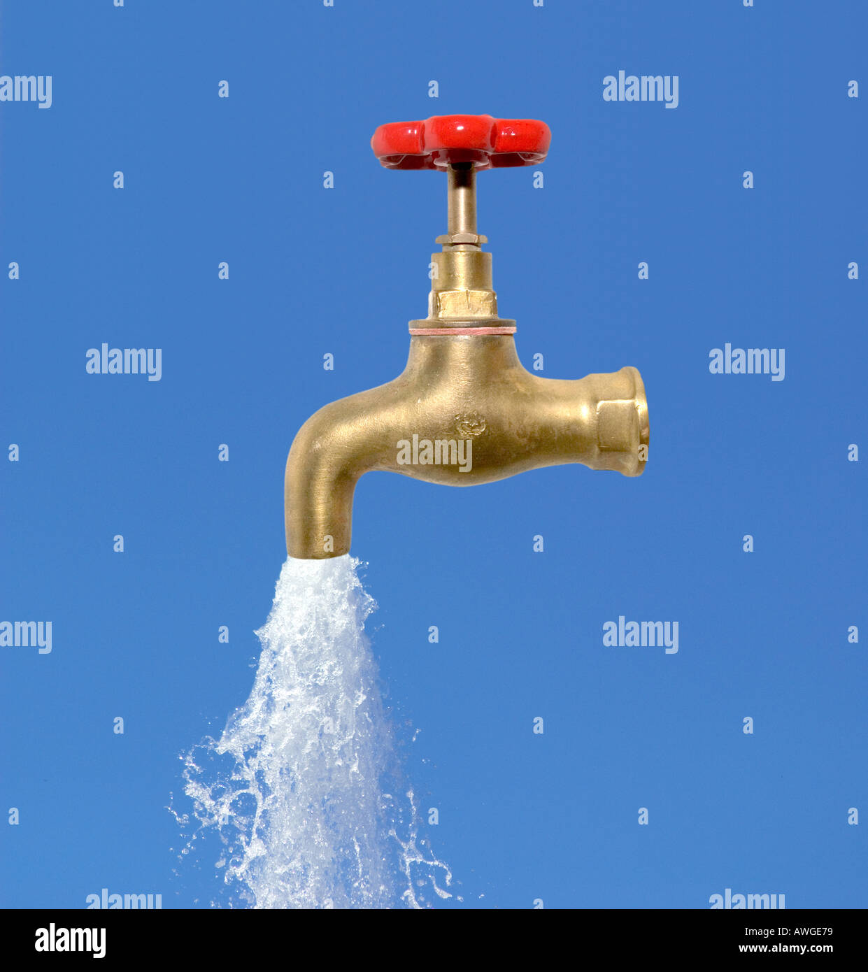 water flowing out of a tap digital composite Stock Photo - Alamy