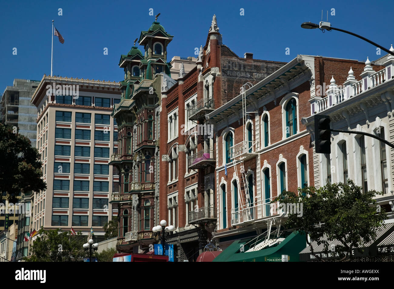 Gaslamp Quarter San Diego, California, USA Stock Photo - Alamy