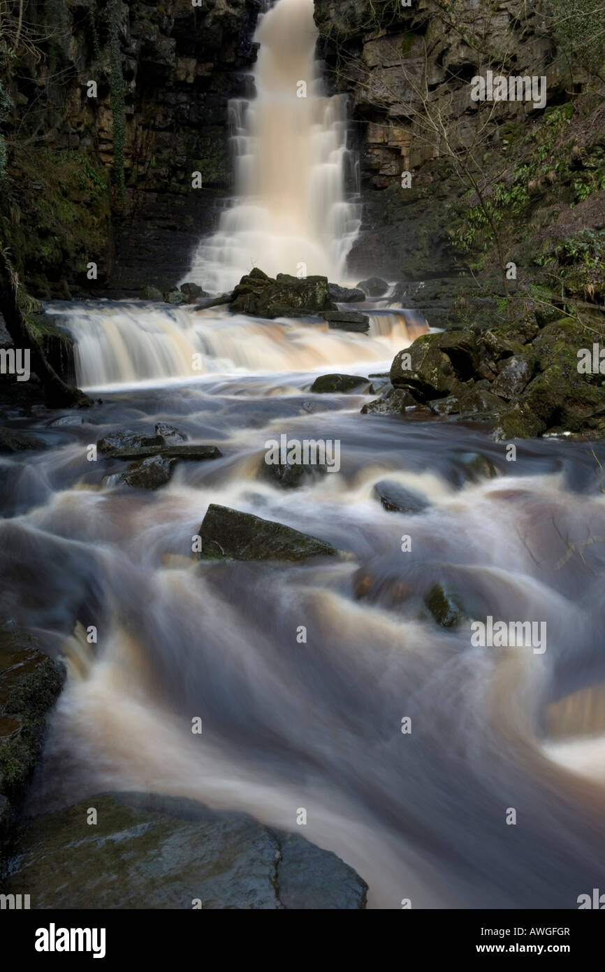 Mill Gill Force near Askrigg in Wensleydale Stock Photo - Alamy