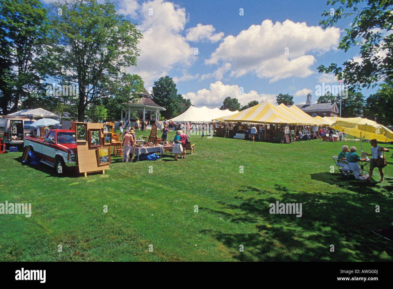 small town summer festival Stock Photo - Alamy