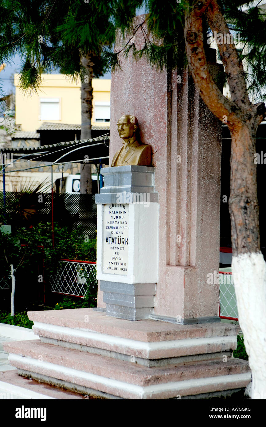 [Bust of "Ataturk" "Gulluk" , "Milas" "Turkey", Eurasia, Asia Minor ...