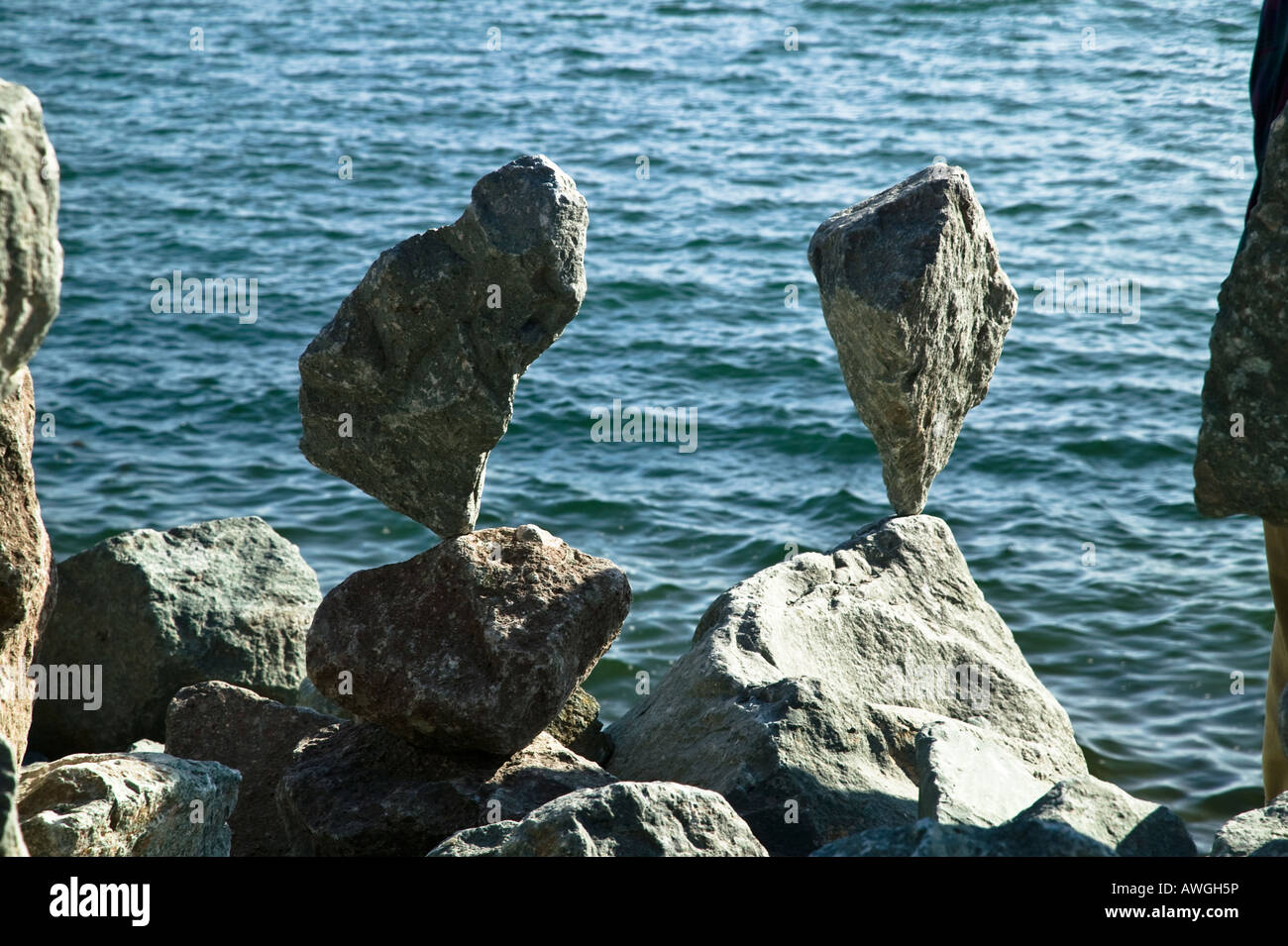 Balanced rocks San Diego, California, USA Stock Photo - Alamy