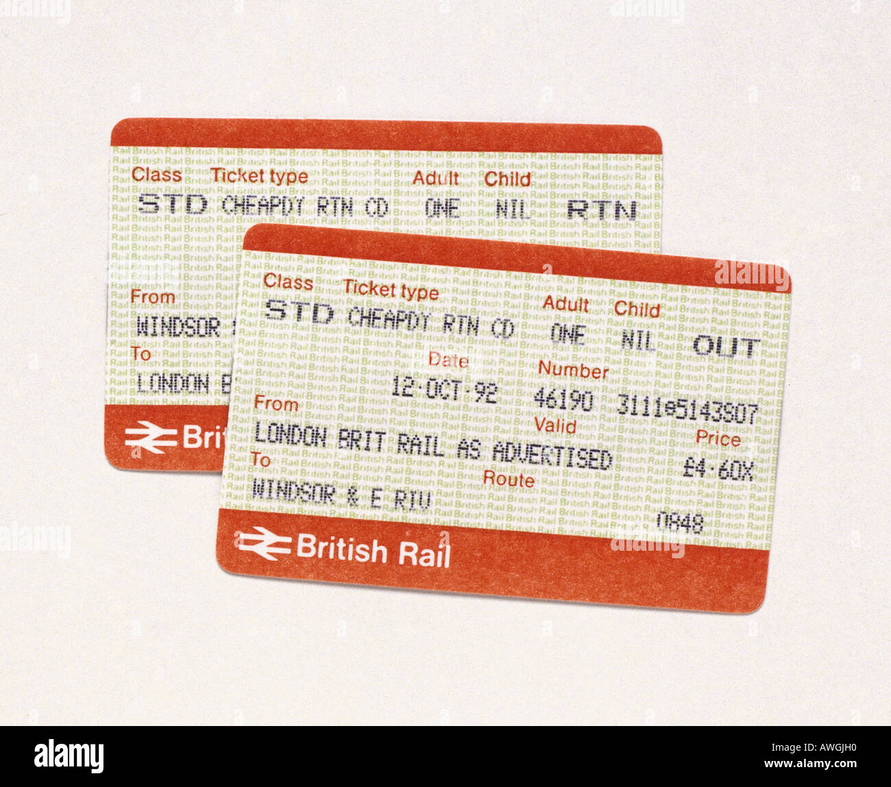 British rail train cards hi-res stock photography and images - Alamy