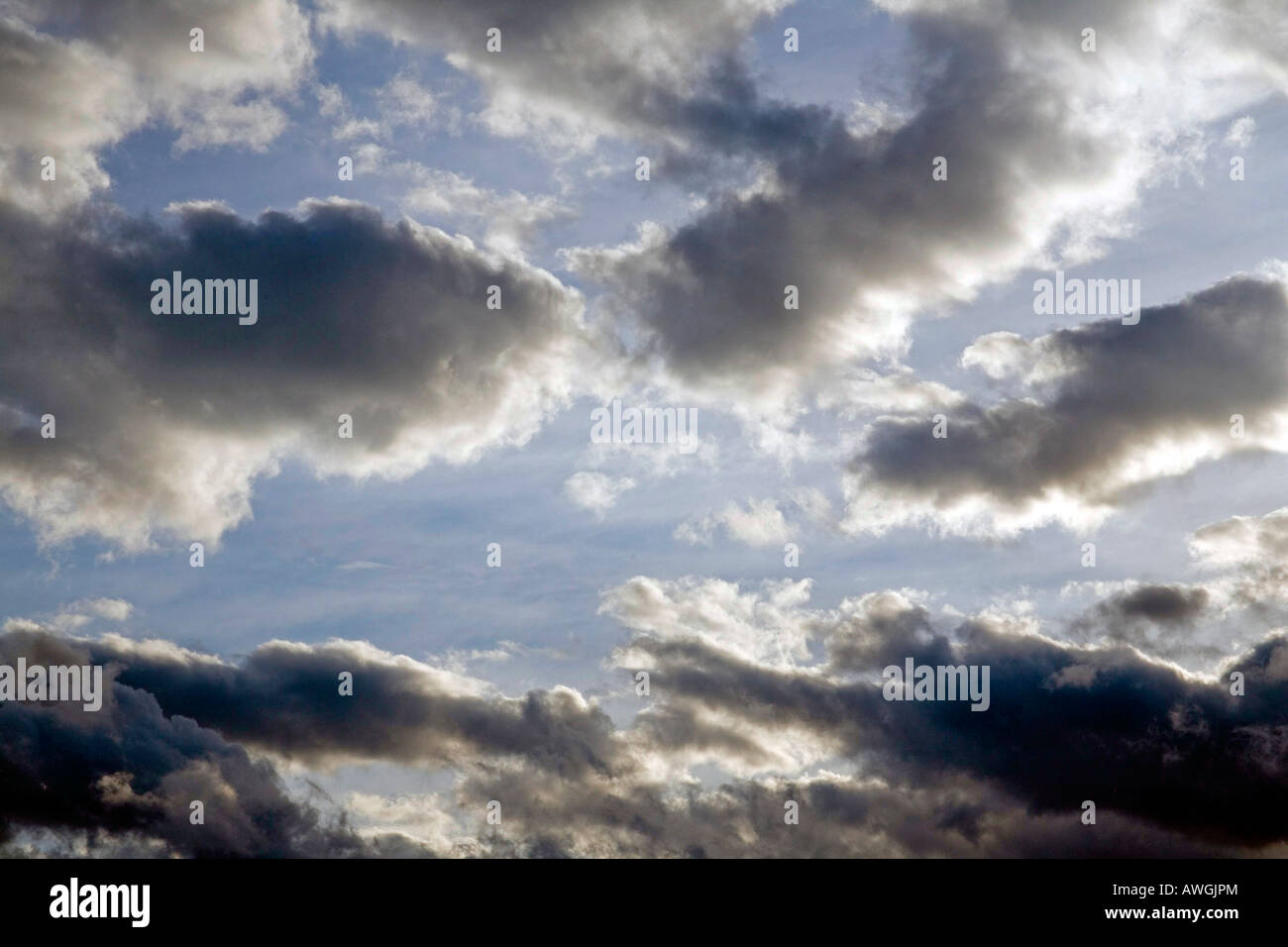 dramatic sky with grey clouds Stock Photo - Alamy