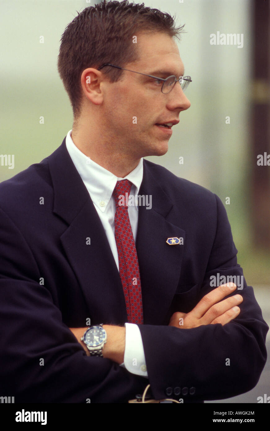 Presidential secret service agent at Lancaster, PA appearance of ...