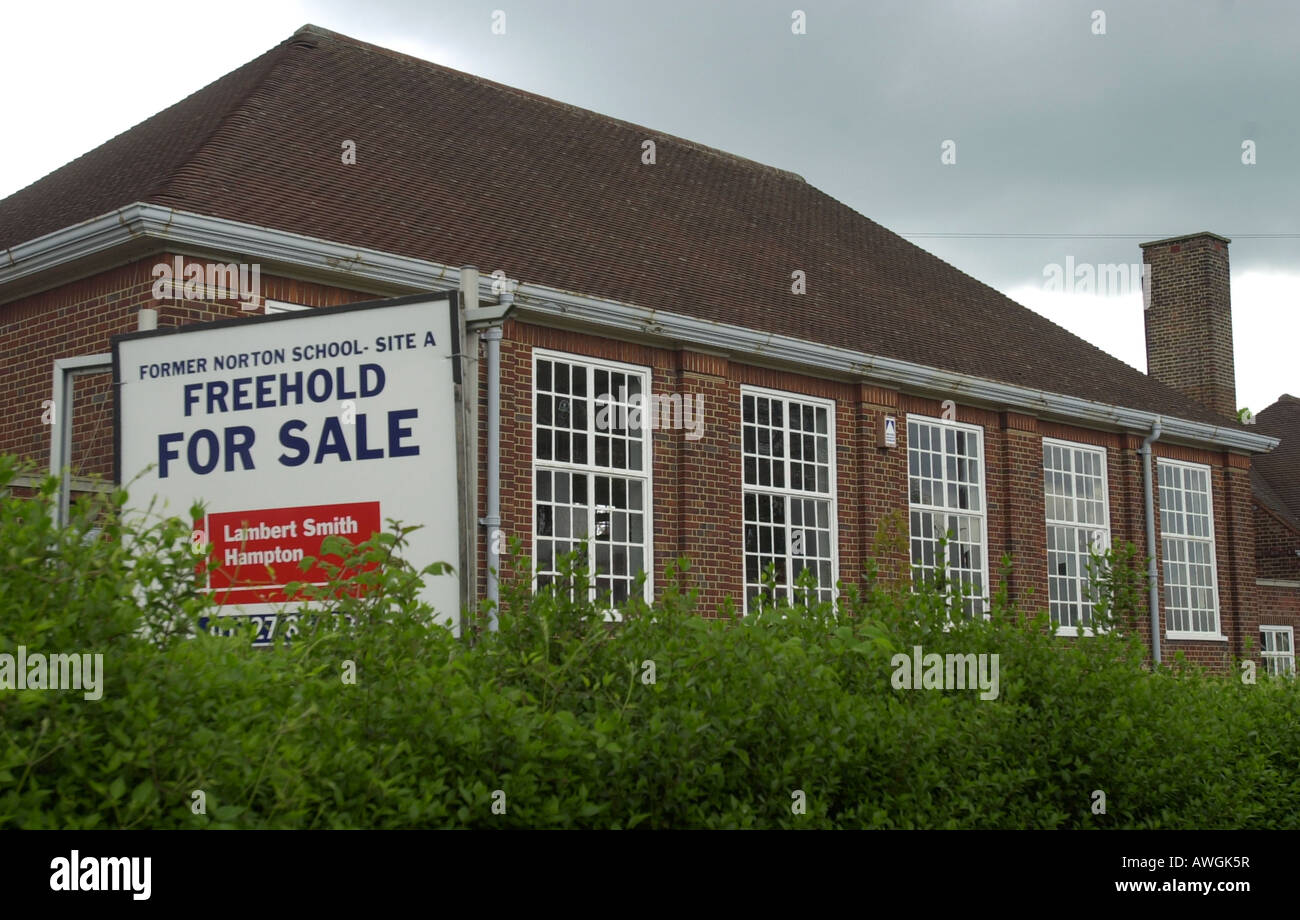 Former Norton school site, Letchworth, now being developed Stock Photo ...