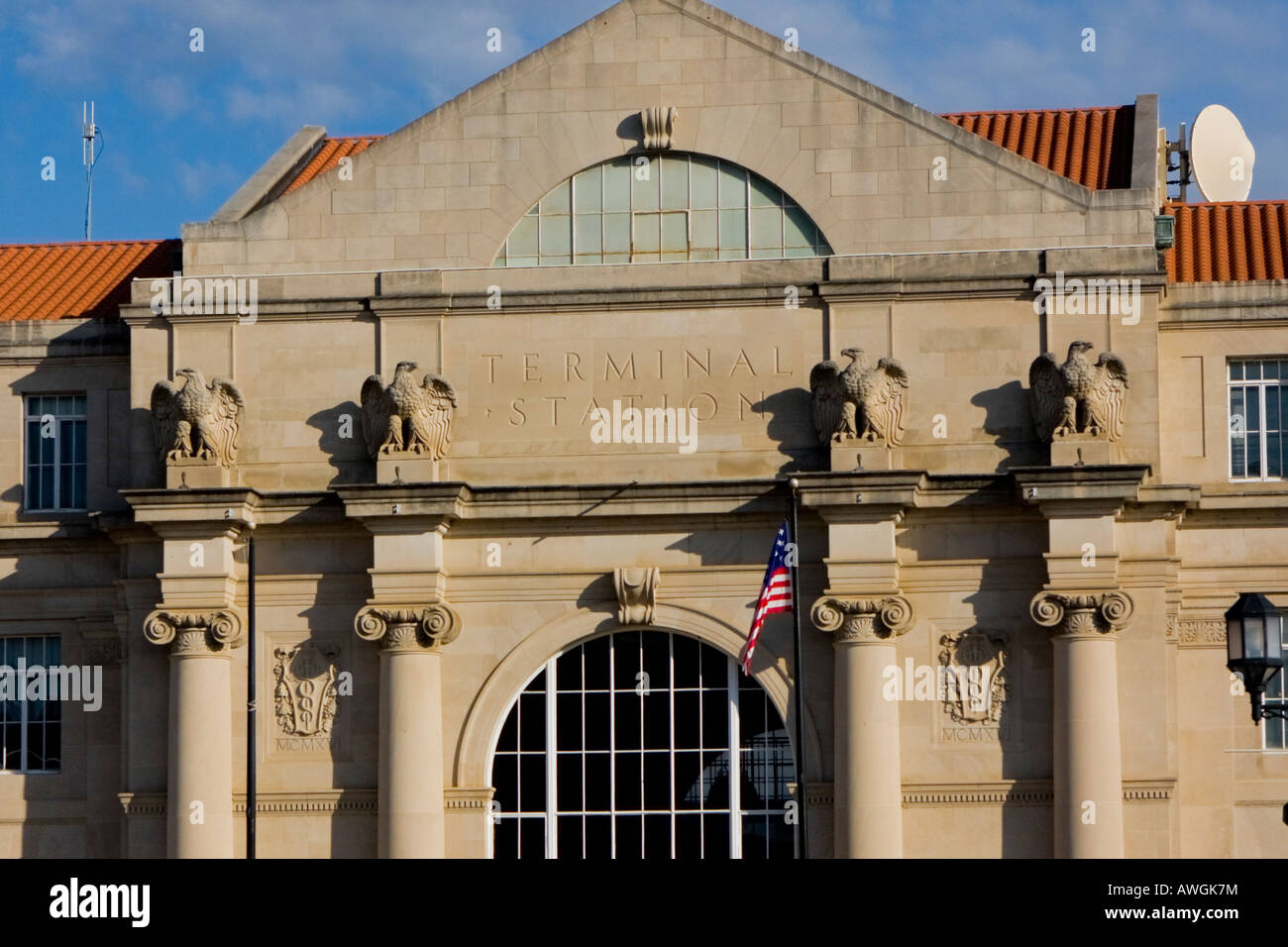 Downtown Historic Macon Georgia Museum District Terminal Station Stock ...