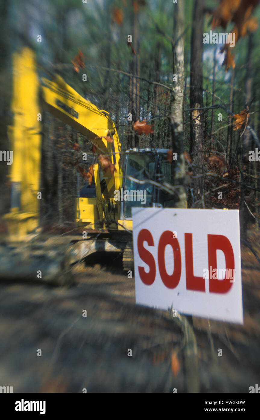 sold sign at construction site Stock Photo - Alamy