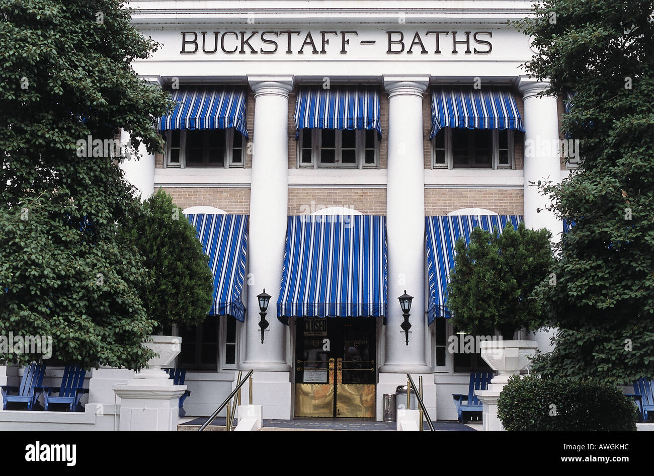USA, Arkansas, Hot Springs, Buckstaff Bathhouse, Bath House Row ...