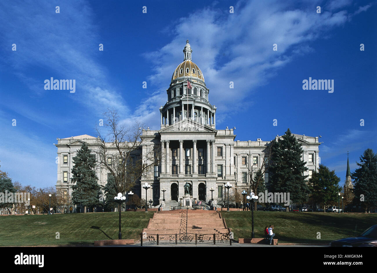 USA, Colorado, Denver, Colorado State Capitol, Corinthian order of ...