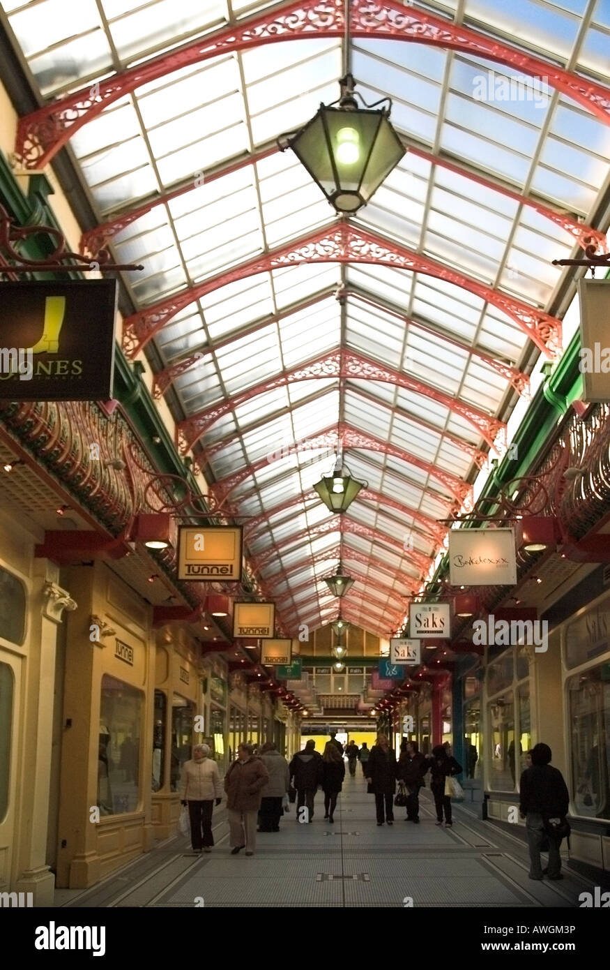 Shopping Arcade, Leeds 2005 Stock Photo - Alamy